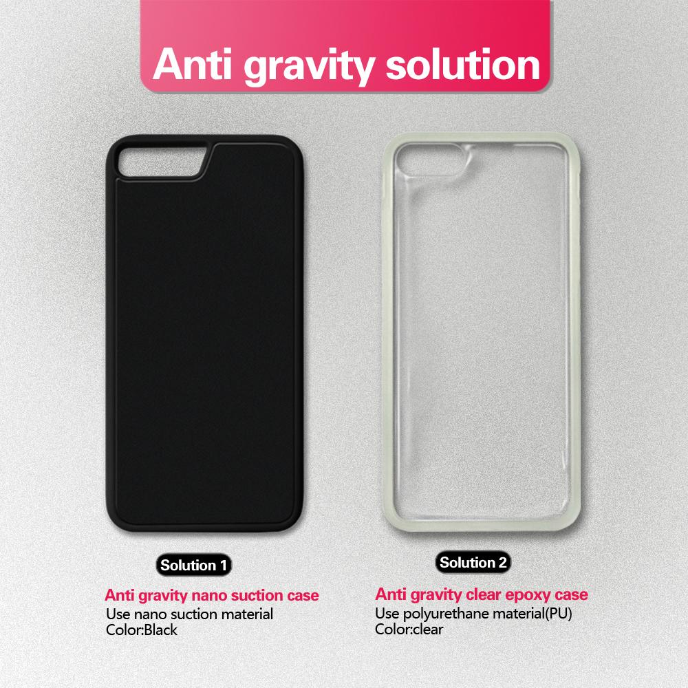 Clear case pc tpu cover mobile phone case anti gravity back for iphone ...