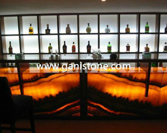 Translucent Backlit Onyx Bar Decoration - Gani Stone (China ...