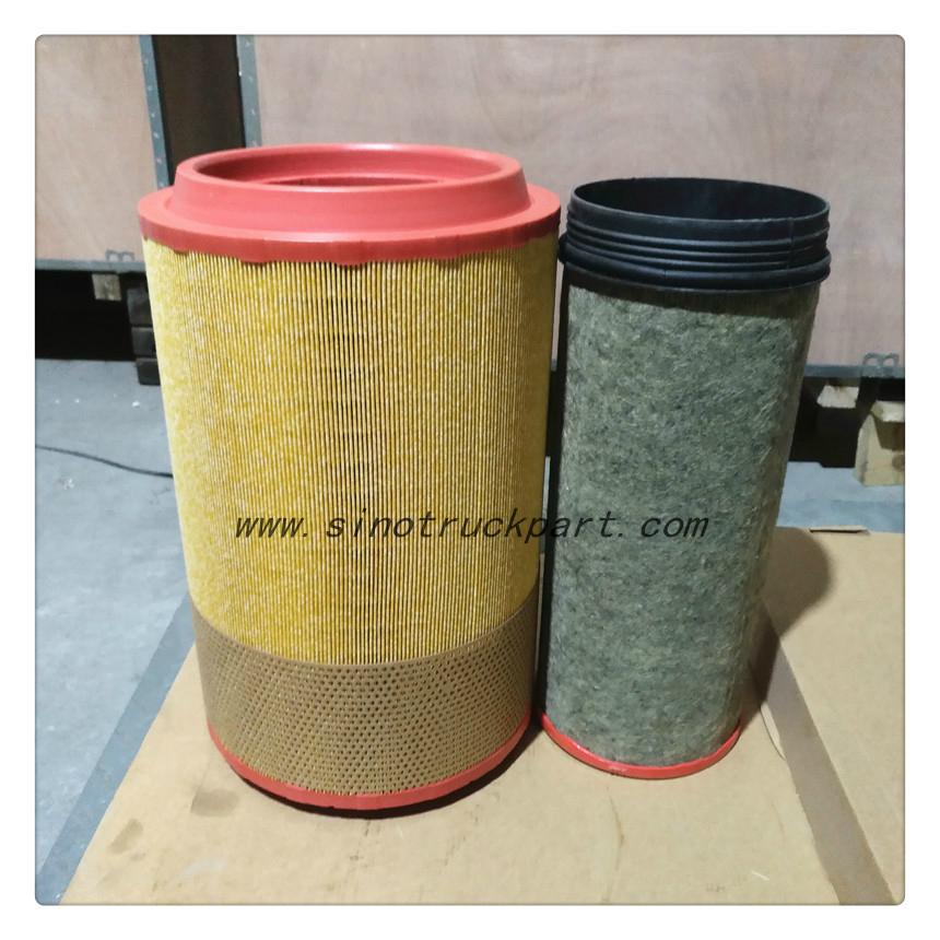 Howo Truck Spare Parts Air Filter WG9725190102 WG9725190103 ...