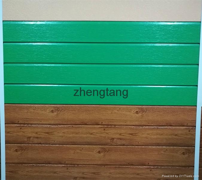 16mm PU Foam Insulation Embossed Metal Decorative Sandwich Wall Panels ...