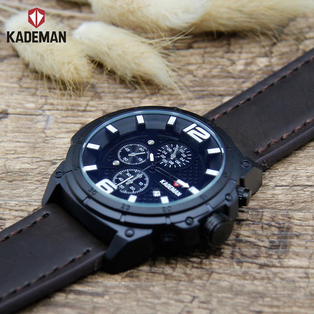 Kademan Oem Fashion Branded Analog Sport leather Quartz watch ...
