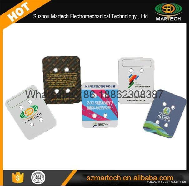Rfid Race Timing Bib Tag with Chips Number Printing with 3 M Sticker ...