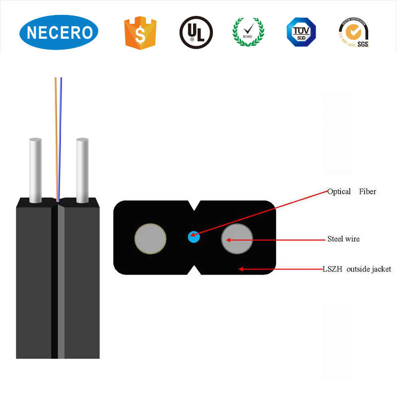 4 Core Ftth Outdoor Cable High Quality Ftth Drop Cable Made In China ...