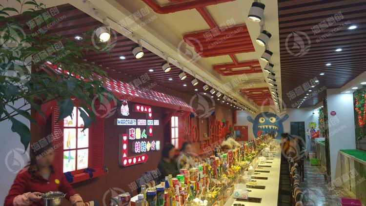 beautiful rotary hot pot conveyor belt - Qingdao Haiyukechuang (China ...