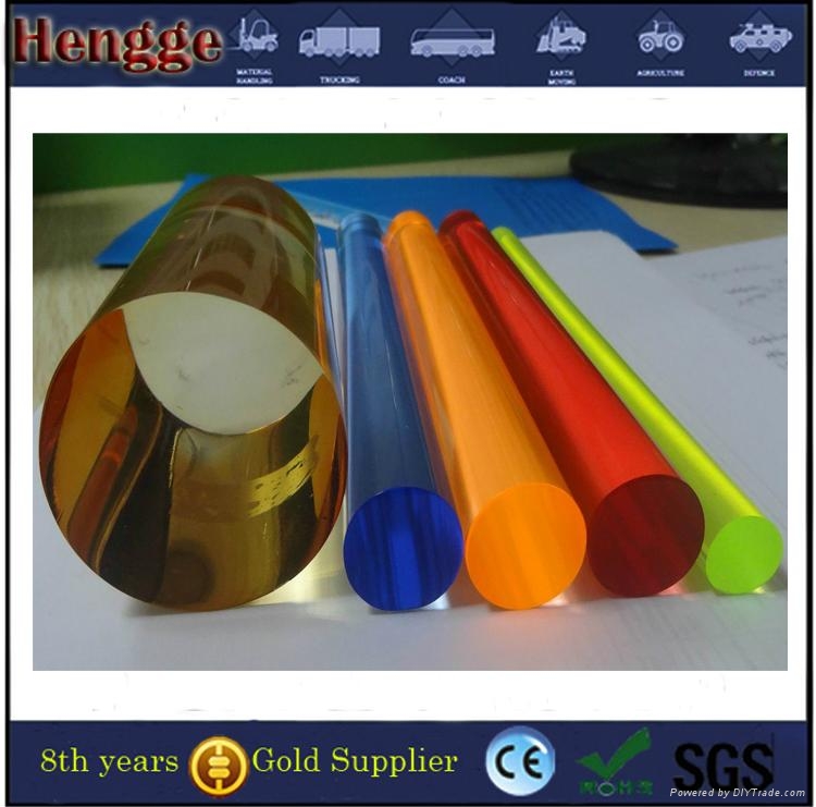 High quality cnc machined color acrylic rod custom size acrylic pmma ...