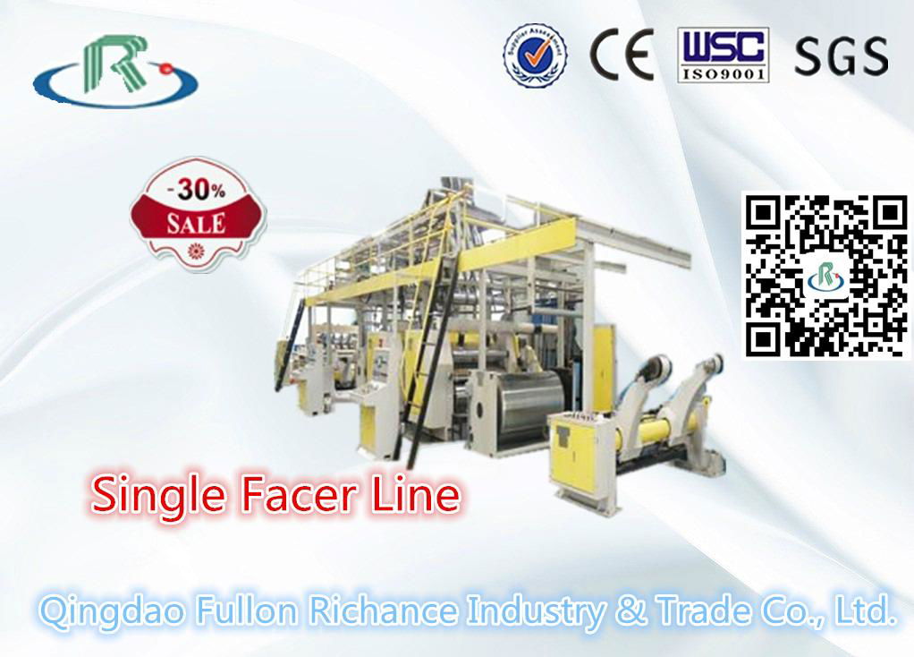 2000W Single-Face Corrugated Paperboard Making Machine - single faced ...