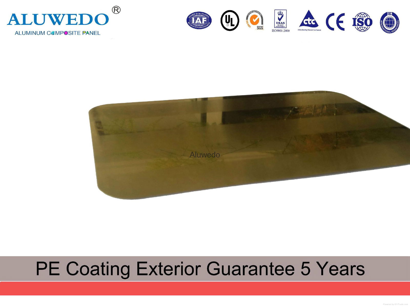 3mm 1220mmx2440mm gold silver bronze mirror aluminum composite panel ...