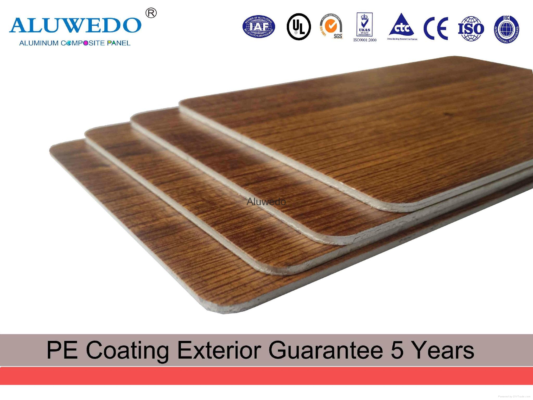 wooden finish ACP aluminum composite panel ACP wall panel - Aluwedo-DT ...