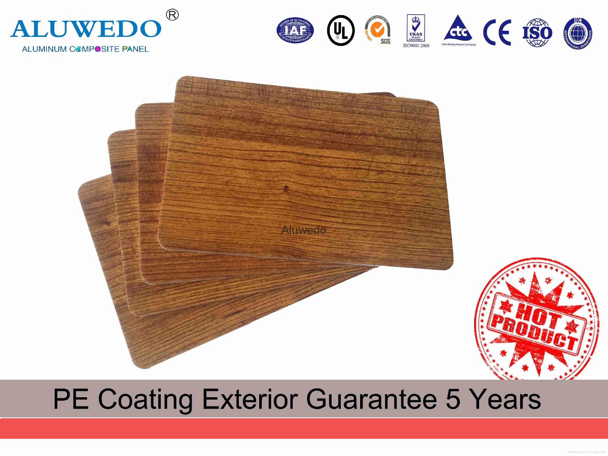 wooden finish ACP aluminum composite panel ACP wall panel - Aluwedo-DT ...