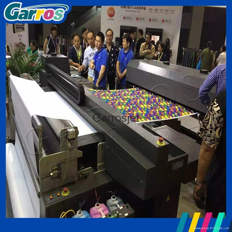 1.6m wide format textile fabric printer belt type flatbed printing ...