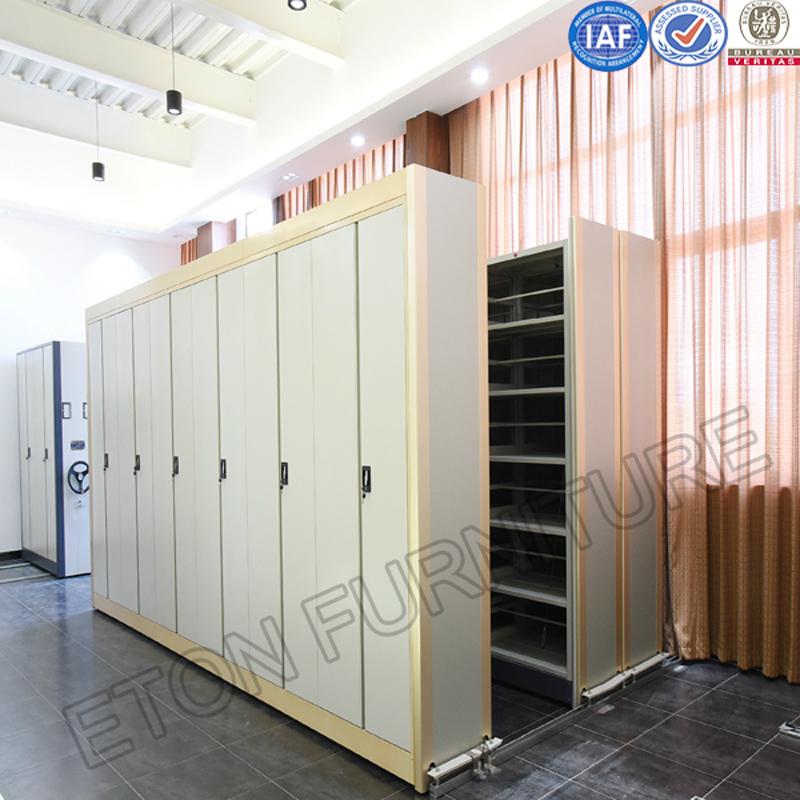 Steel Mobile Intelligent Library Compact Mass Shelf with Invisible Rail ...