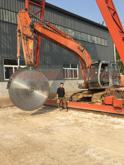 excavator rock saw rock cutting machine - D2S/125 - DELI (China Trading ...
