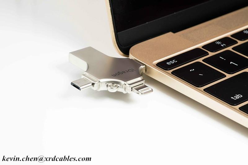 4in1 OTG USB memory Card Micro SD TF type c for Android Iphone 7 6 plus ...