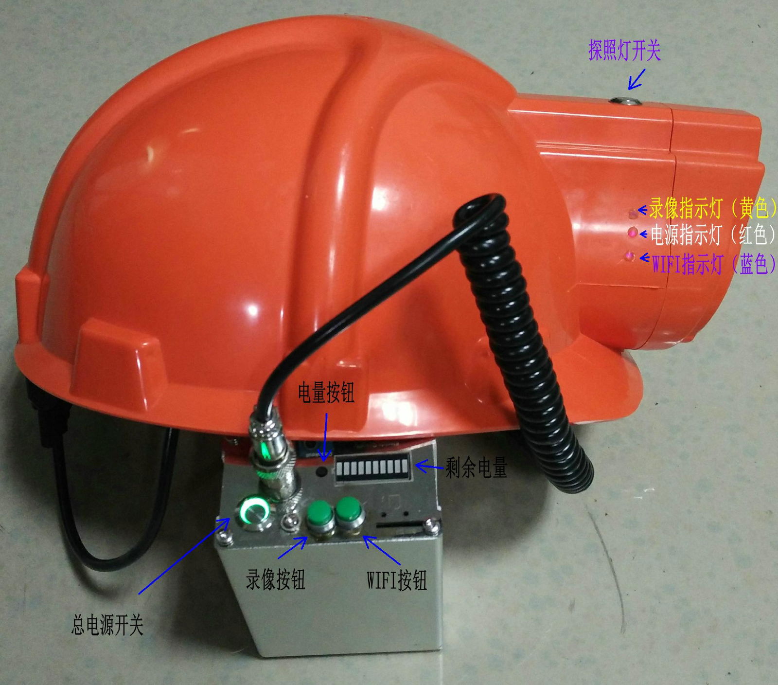 4G Intelligent Safety Monitoring Helmet,Construction Site Helmet - SF ...