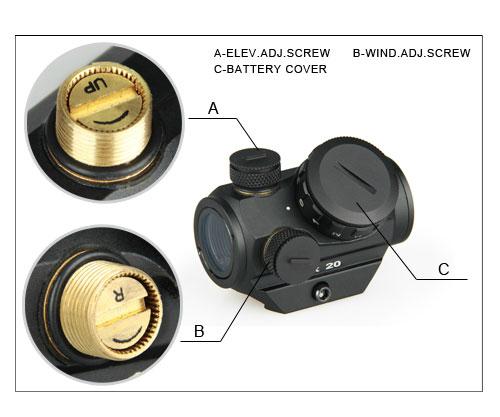 China gun scope military tactical hunting mini reflex red dot sight ...