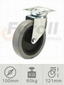 4" rubber wheel caster - LAR Series - Foroll (China Manufacturer ...