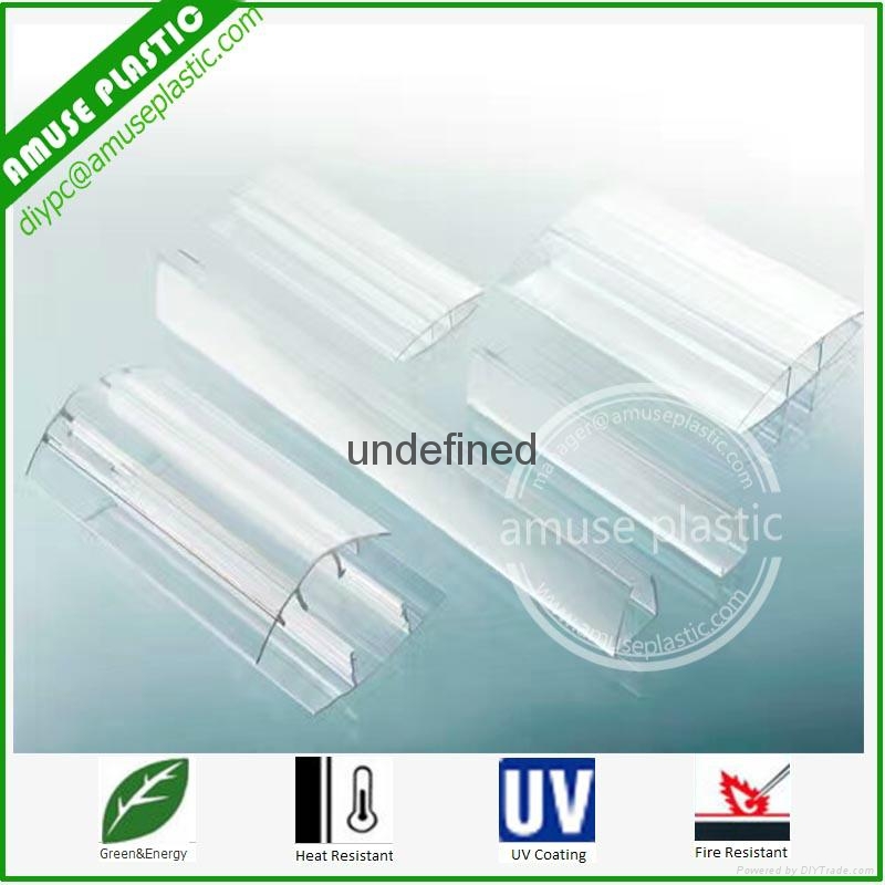 Wholesell H Snap Style Polycarbonate Plastic Profile PC Connection ...