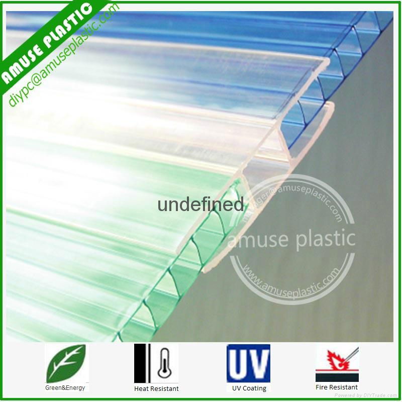 Wholesell H Snap Style Polycarbonate Plastic Profile PC Connection ...