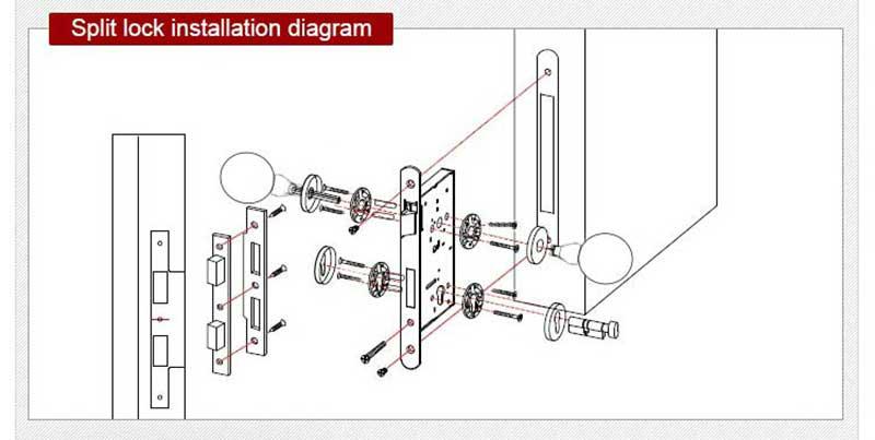 Modern lever door handles gold finish - CT502-75-XDJ - YIJIA (China ...