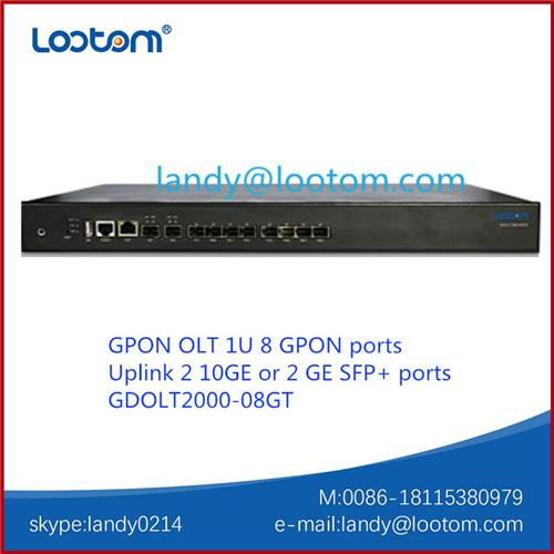 FTTH GPON OLT 1U 8 PON Port - GDOLT2000-08GT - LOOTOM (China Manufacturer) - Network ...