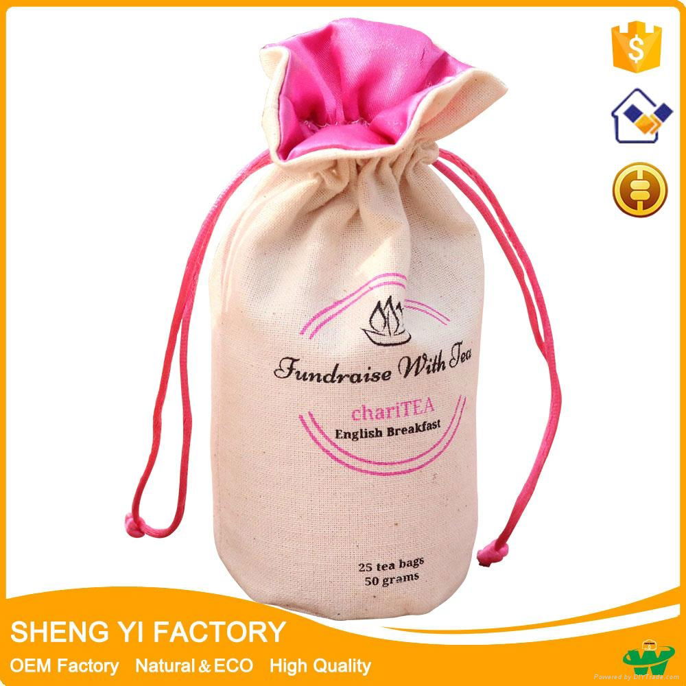 cotton drawstring bag with round bottom (China Manufacturer) - Textile ...