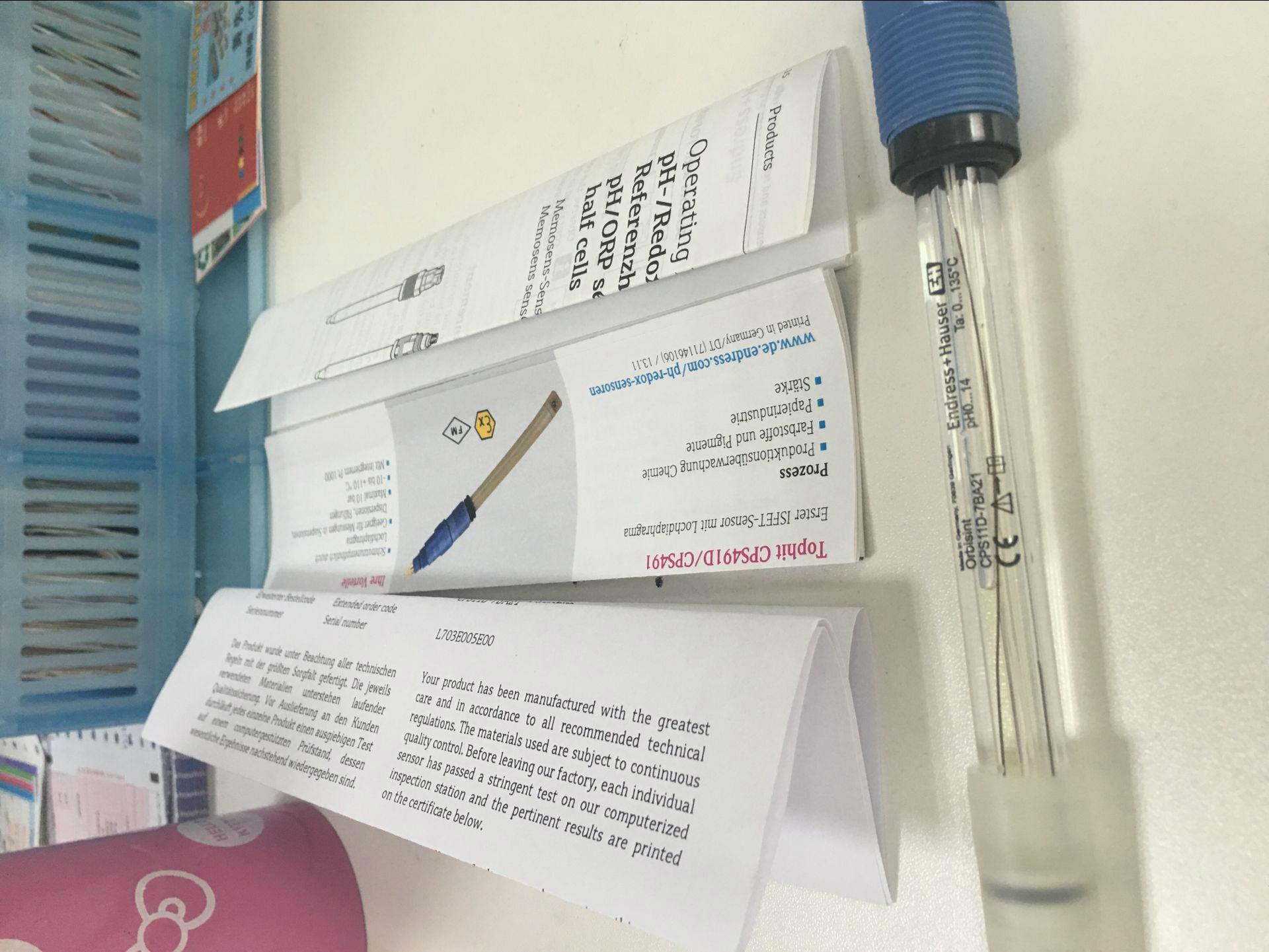 E+H PH Sensor CPS11D-7BT2G (United States of America Trading Company ...