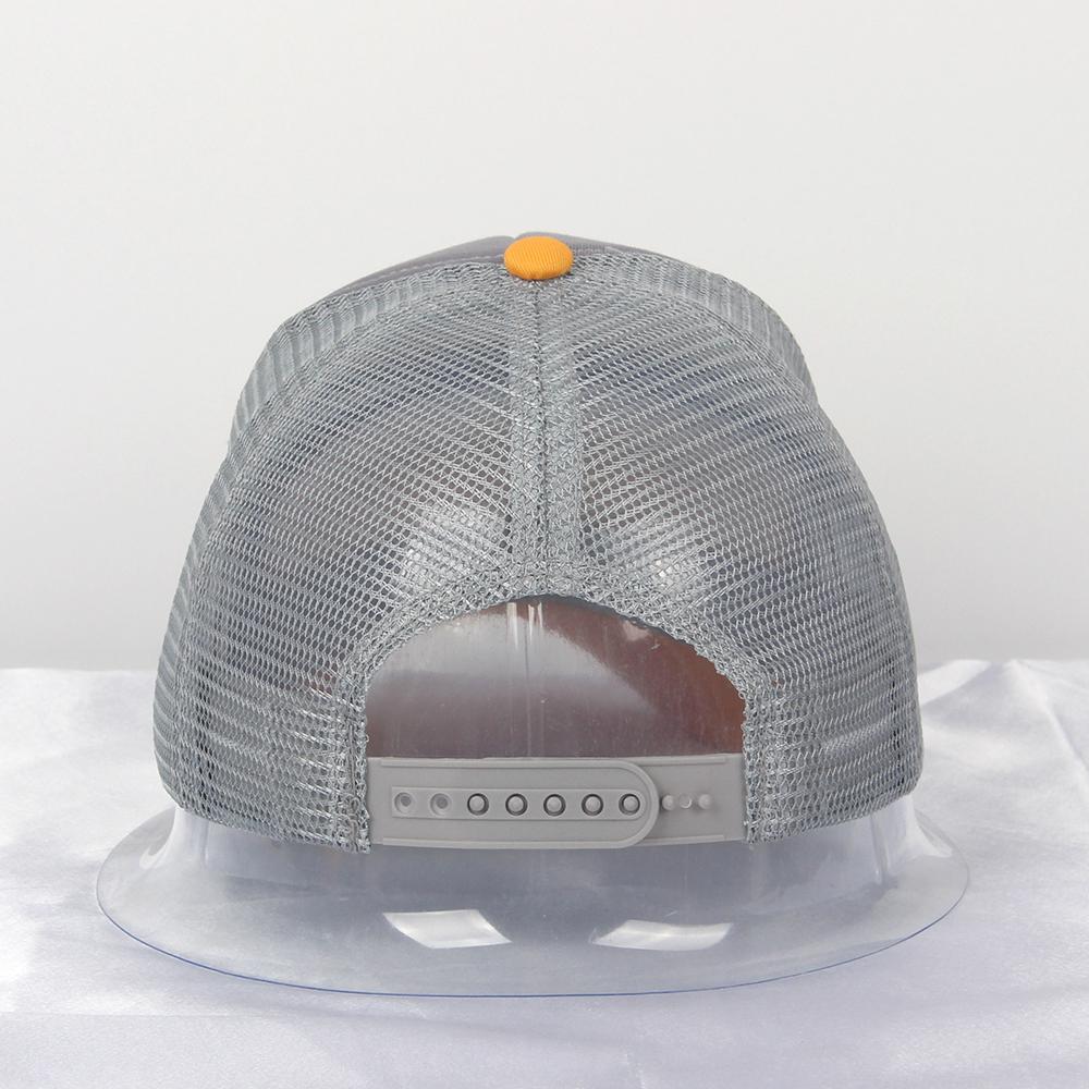 White Gray Hip Hop Mesh Hat Curved Brim Baseball Cap (China Trading ...