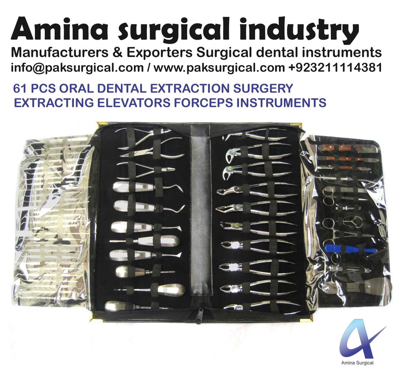 DENTAL EXTRACTION SURGERY EXTRACTING ELEVATORS FORCEPS INSTRUMENTS ...