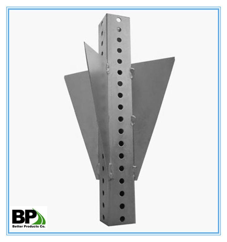 perforated and galvanized 14 gauge Square Sign Post - standard - BP ...