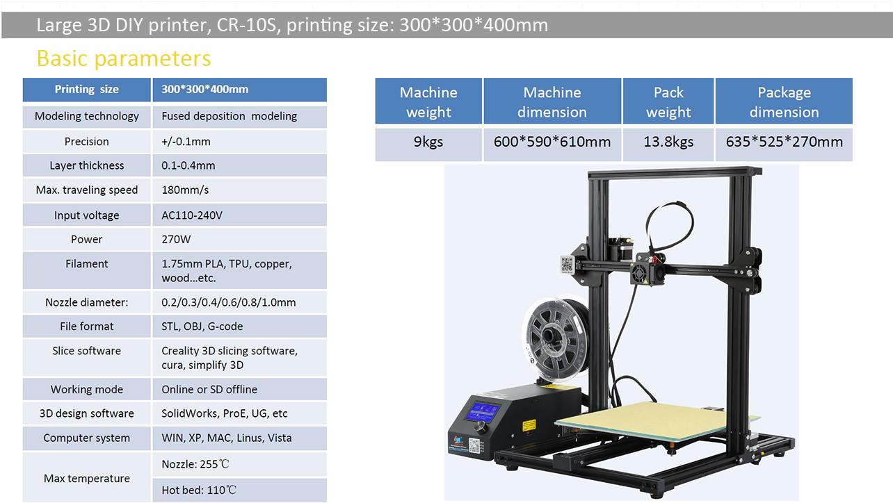 Large size 3D printer - CR-10S - INV (China Manufacturer) - Plate ...