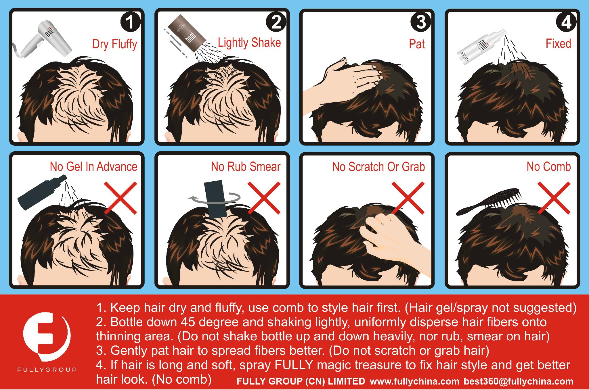 Best Fully Hair Fiber Hair Building Fiber for Free Sample - 003 - FULLY ...