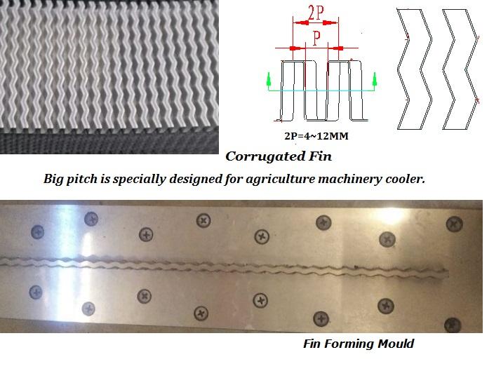 Big Pitch Wavy Fin for Harvester Heat Exchanger (China Trading Company ...