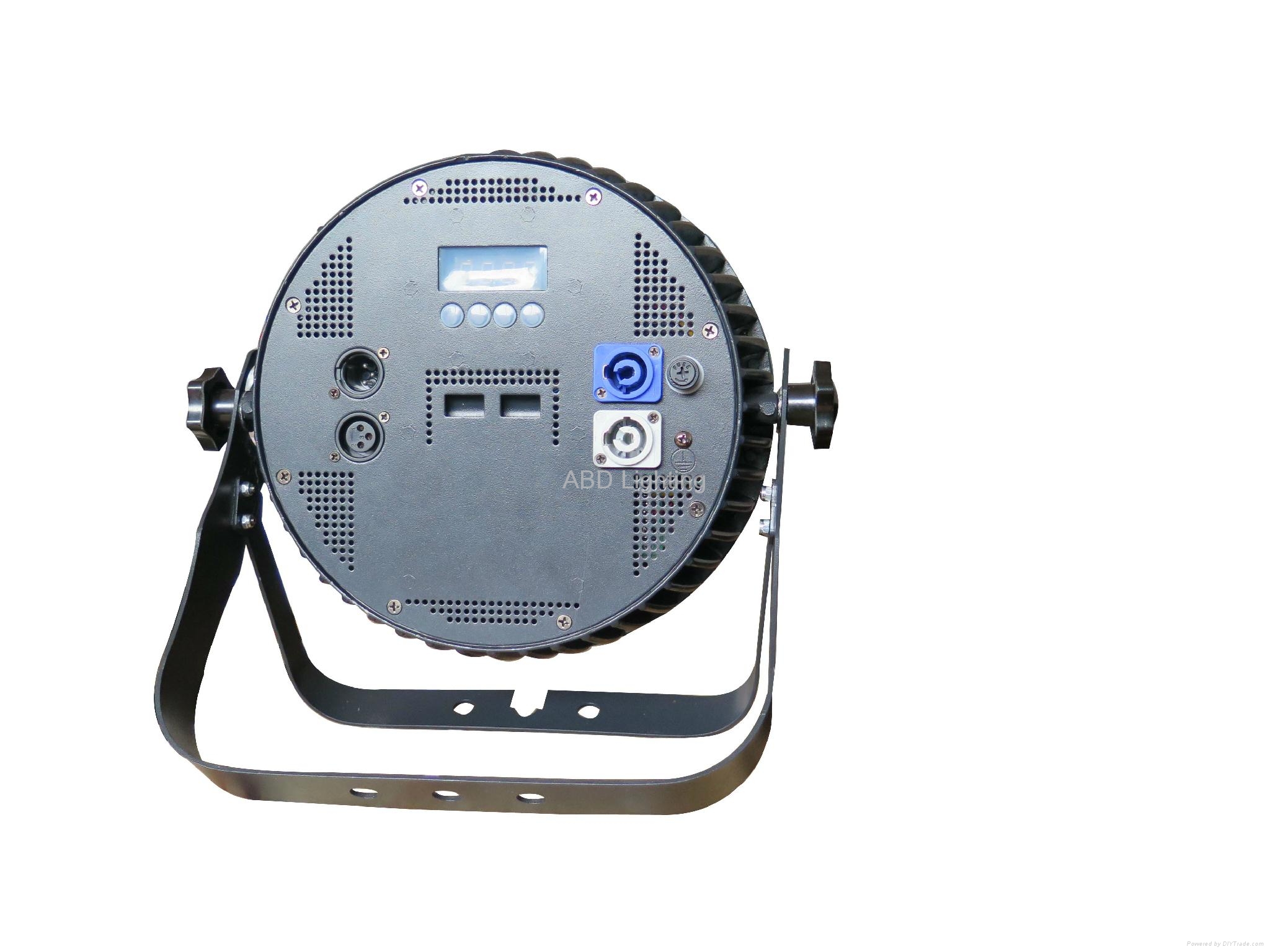 18x18w RGBWA+UV 6in1 slim flat waterproof led par cans fixture outdoor ...