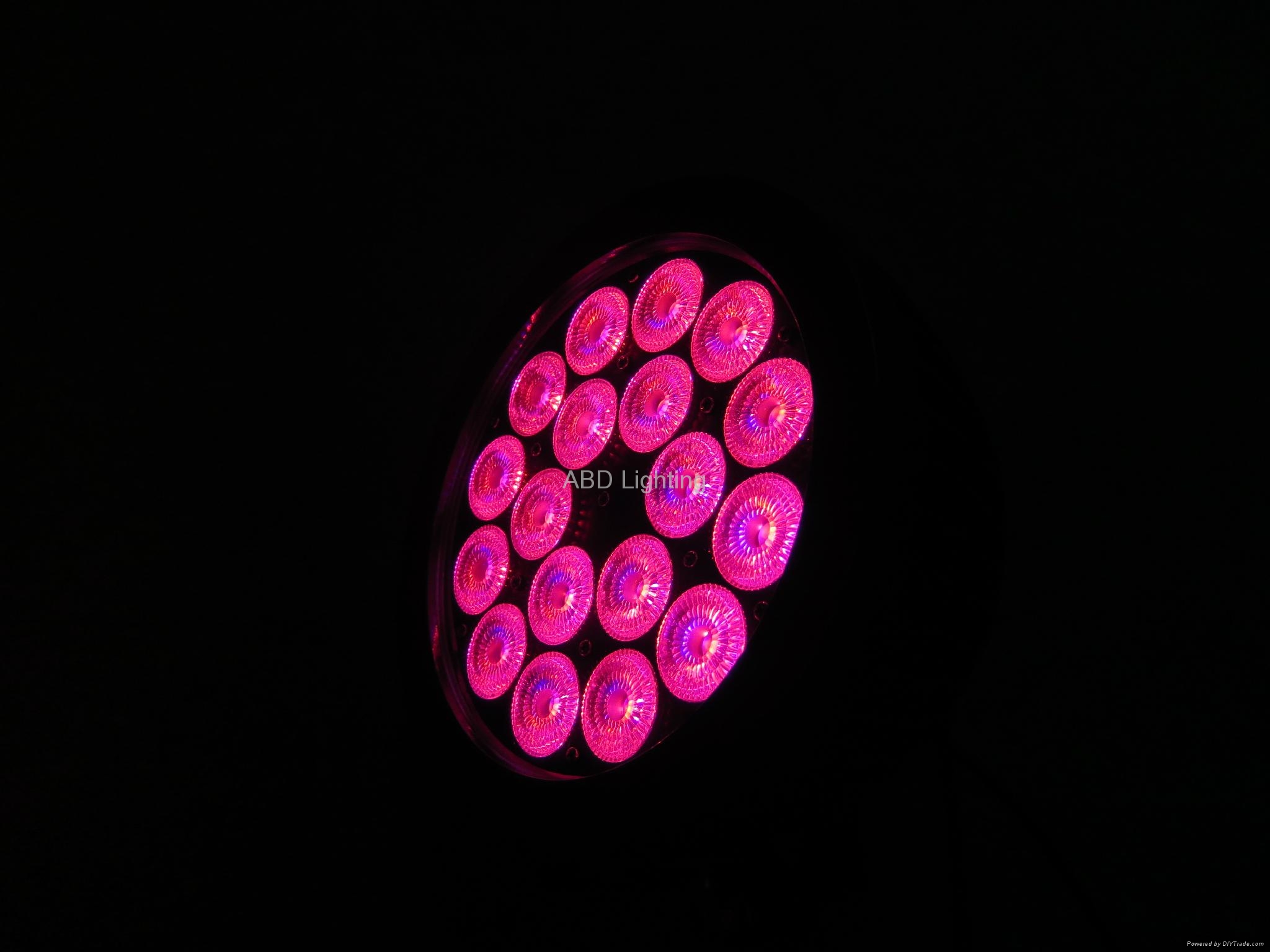 18x18w RGBWA+UV 6in1 slim flat waterproof led par cans fixture outdoor ...