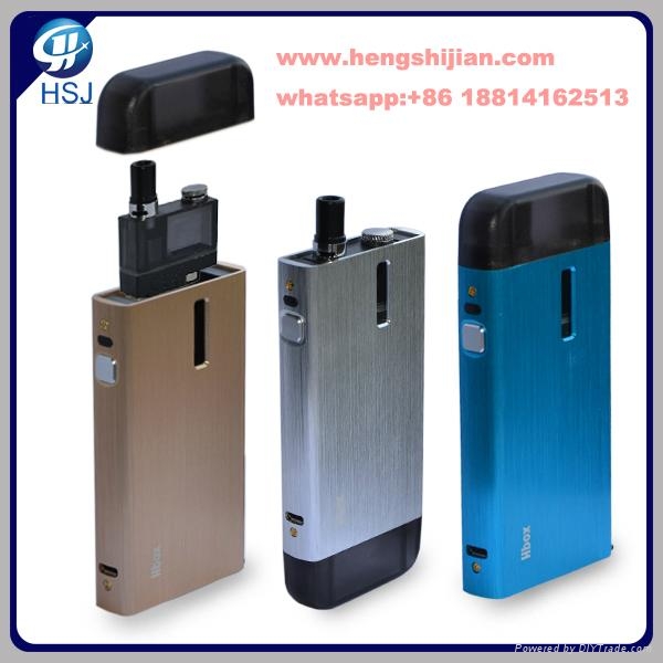 HSJ Hbox mod vape with 2ml Tank colored smoking box style vapour 3.7v ...