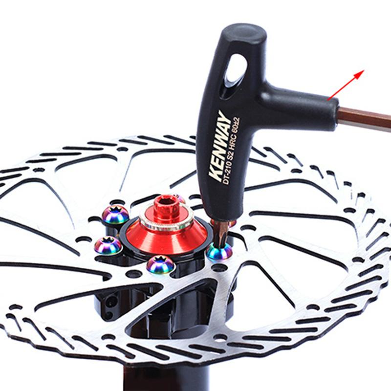 Titanium Ti M5x10mm Screws Torx T25 Head Titanium Disc Brake Rotor ...