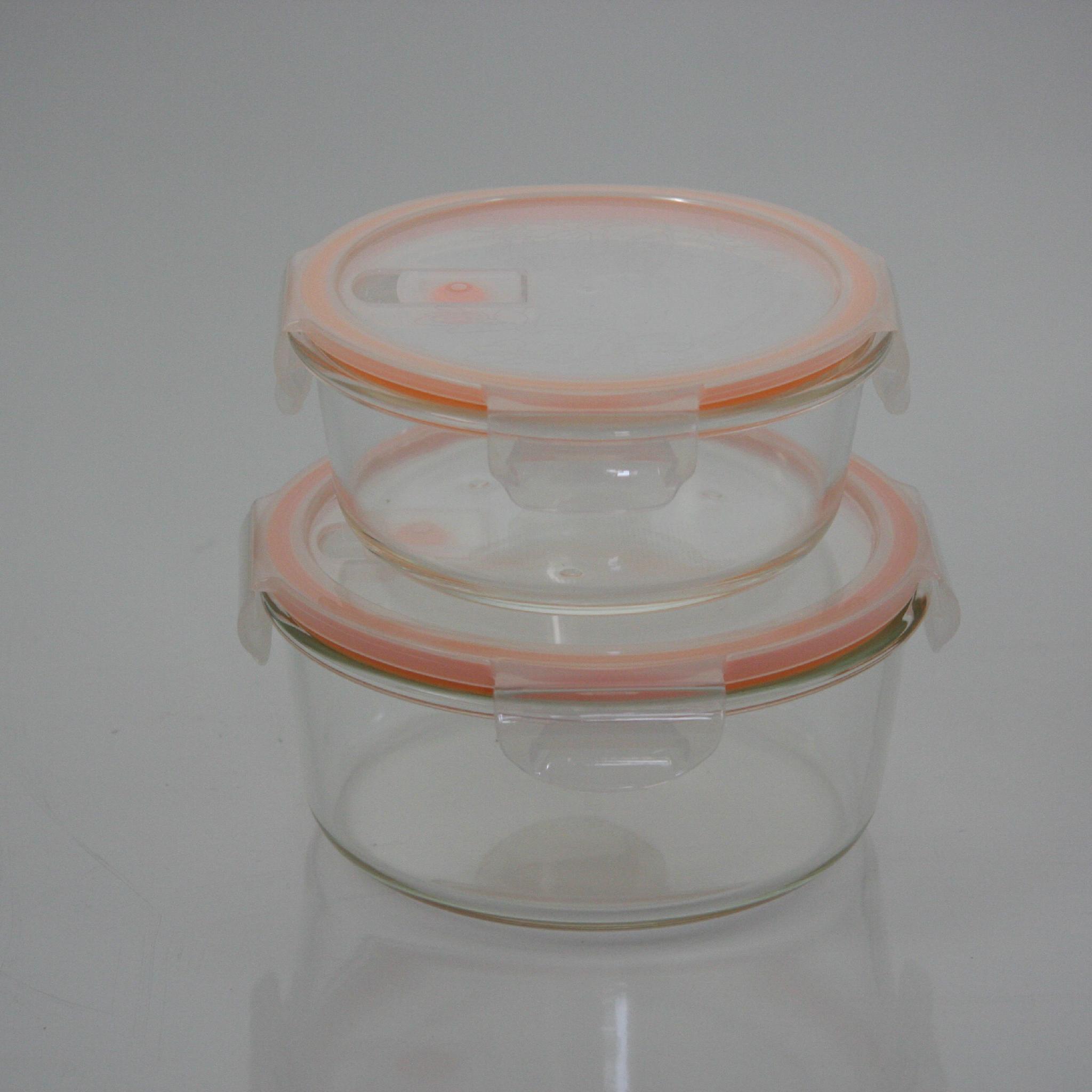 high borosilicate transparent glass food container with lids - Gordon ...