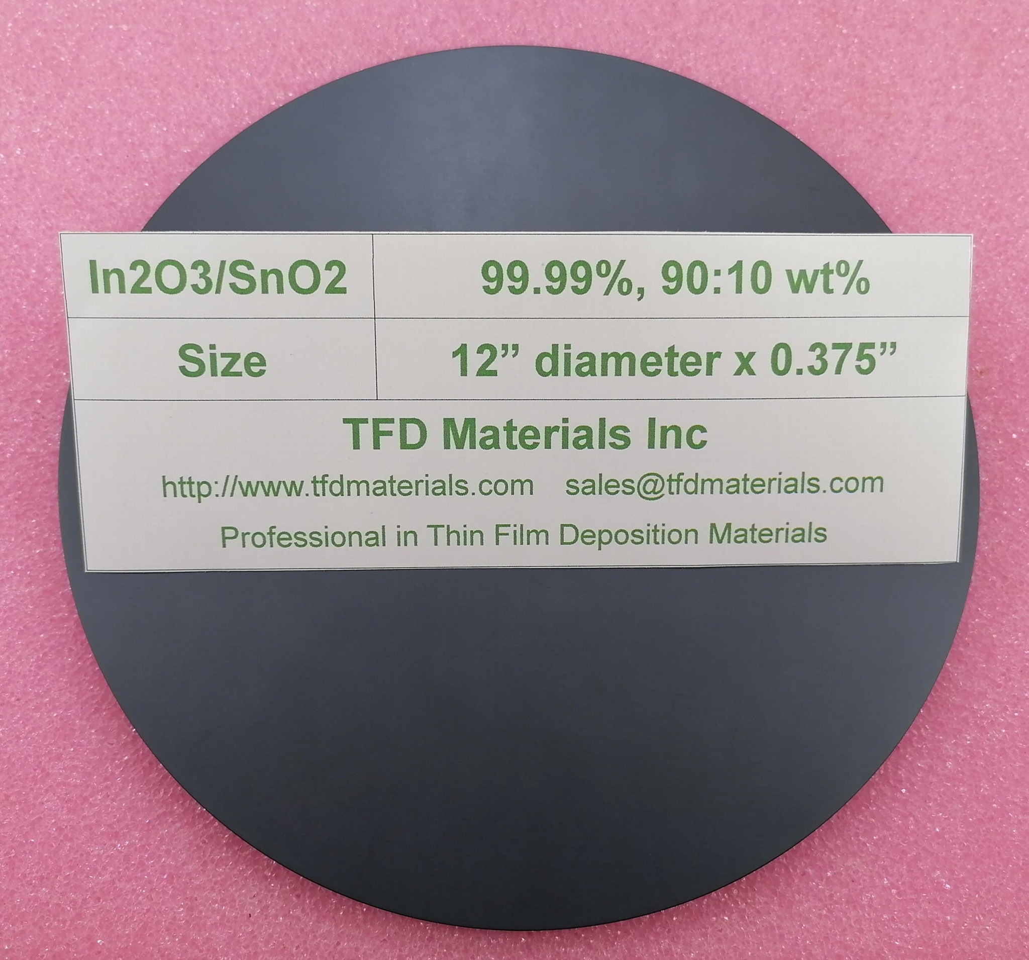 Indium Tin Oxide ITO target - United States - Manufacturer - TFD