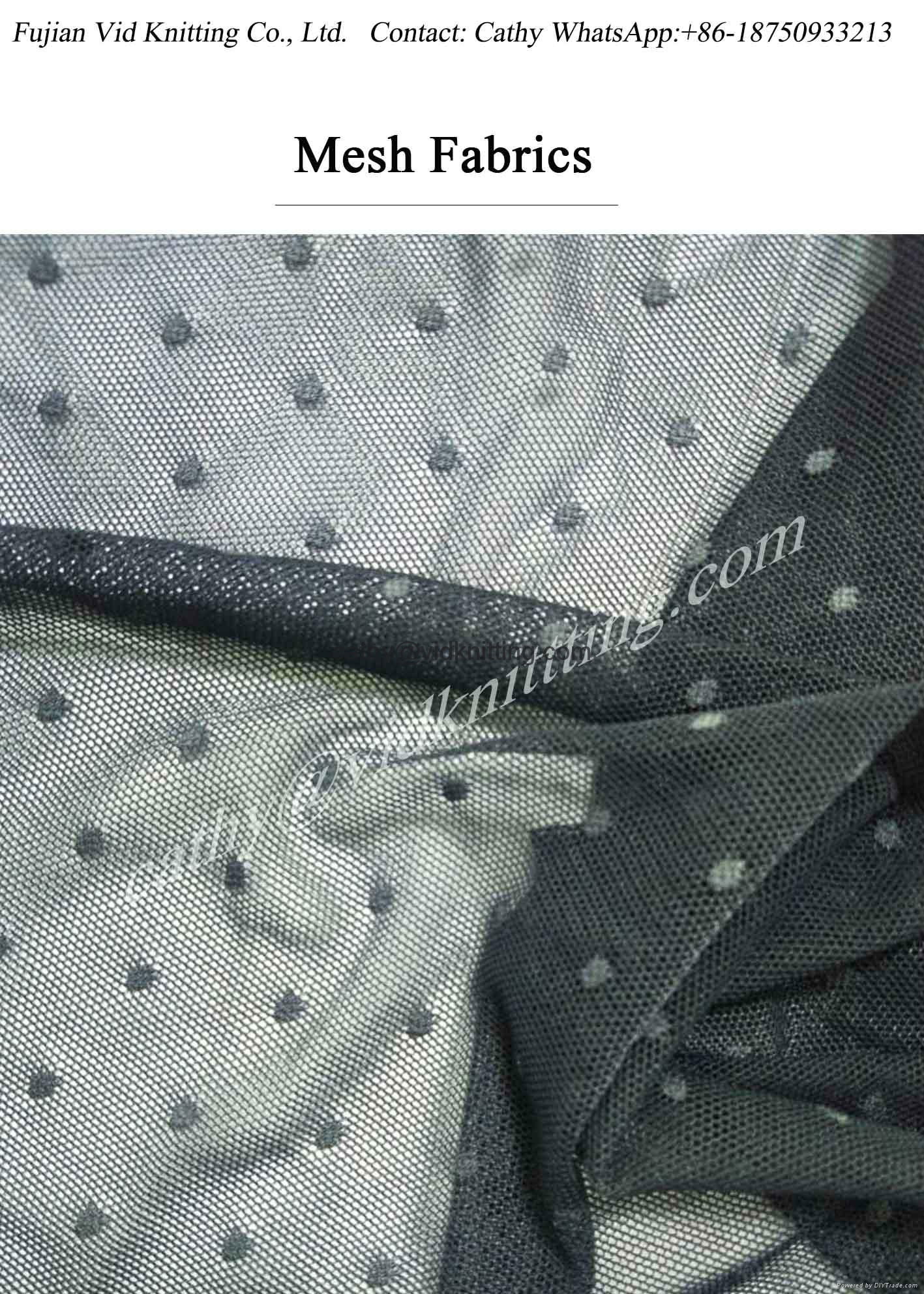 Spot Net Dot Mesh Fabric - VID (China Manufacturer) - Printed and Dyed ...