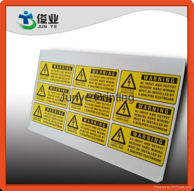 UV Resistant and Water Proof Outdoor Printing Labels - JY-PT006 - Junye ...