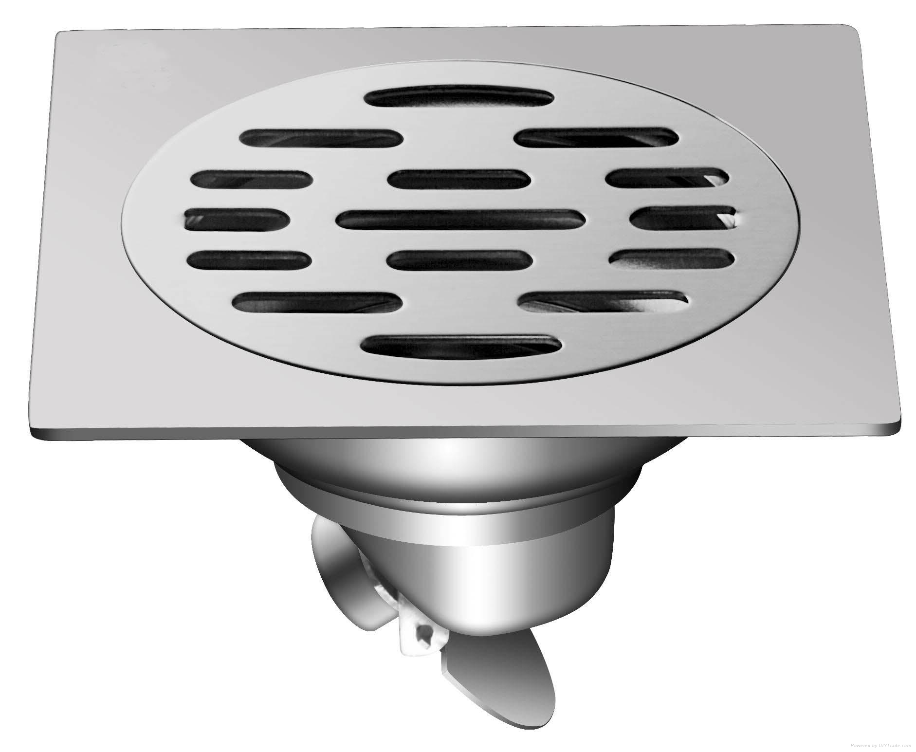 Stainless Steel Square SUS Self-Closed Floor Drain - WZL201A (China ...