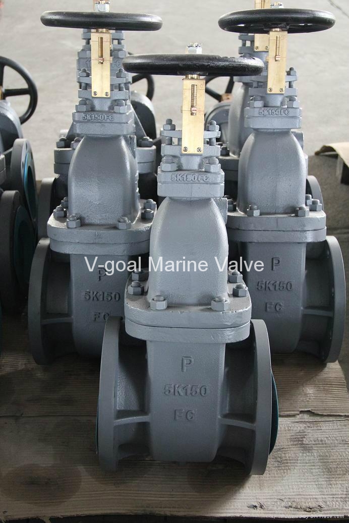 JIS Marine Cast Iron Gate Valve 5K 10K 16K - F7363 - VG (China ...