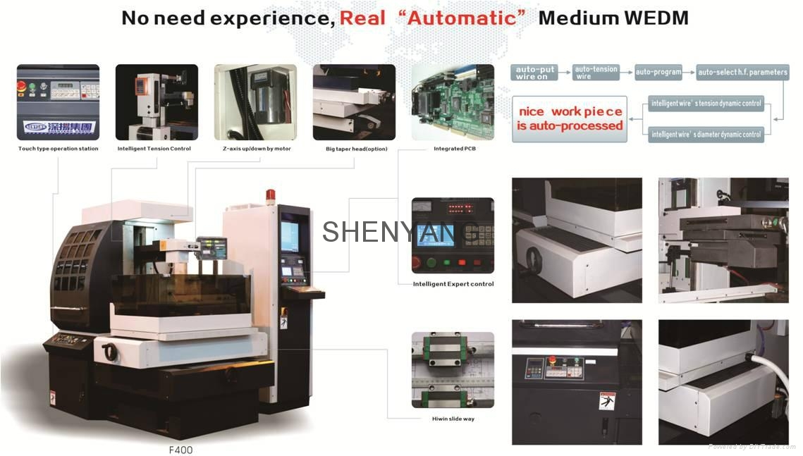 FD500 CNC Medium Speed Molybdenum Wire Cut EDM Electric Discharge ...