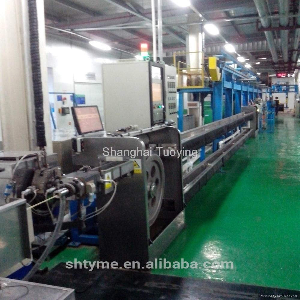Optical fiber cable sheathing production line and machines (China ...