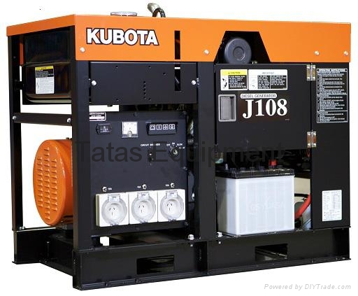 Kubota Diesel Generator J Series 2-Pole Single and Three Phase ...