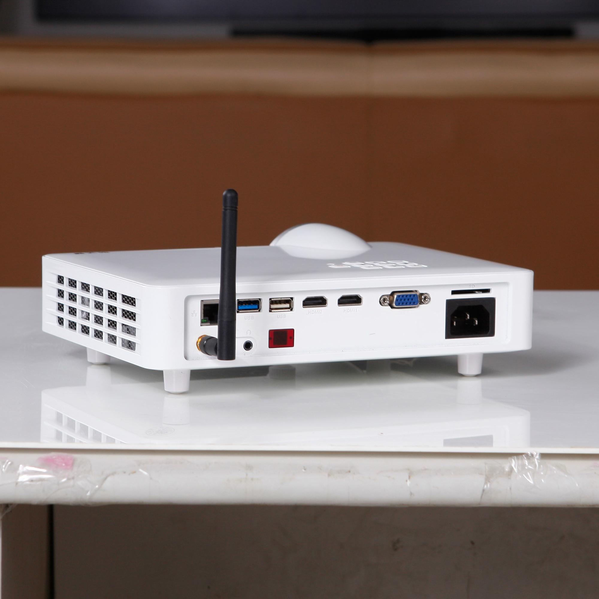 5000 Lumens HD 1080P WiFi DLP 3D Short Throw Projector - DLP 100 ...