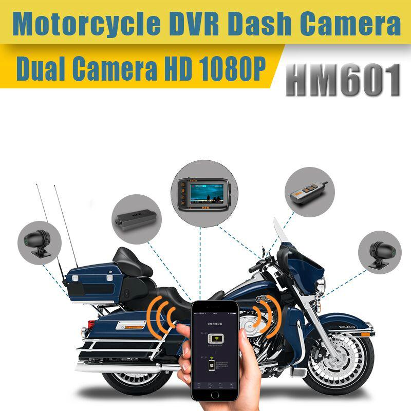 HFK Motorcycle DVR video recorder with double sony fhd camera - HM601 ...