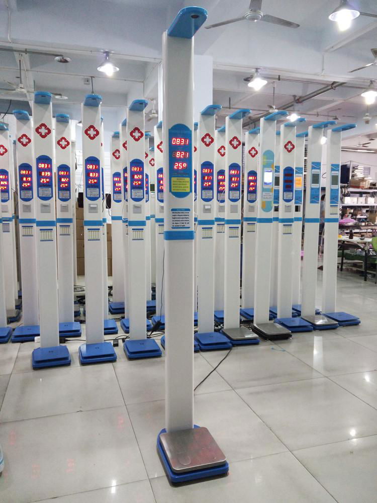 Ultrasonic physical examination machine body height weight BMI scale ...