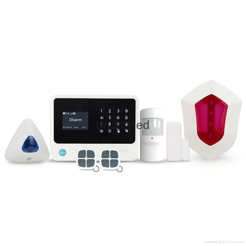 smart home gsm wifi alarm system, 100 wireless zones 8 wired zones - GS ...