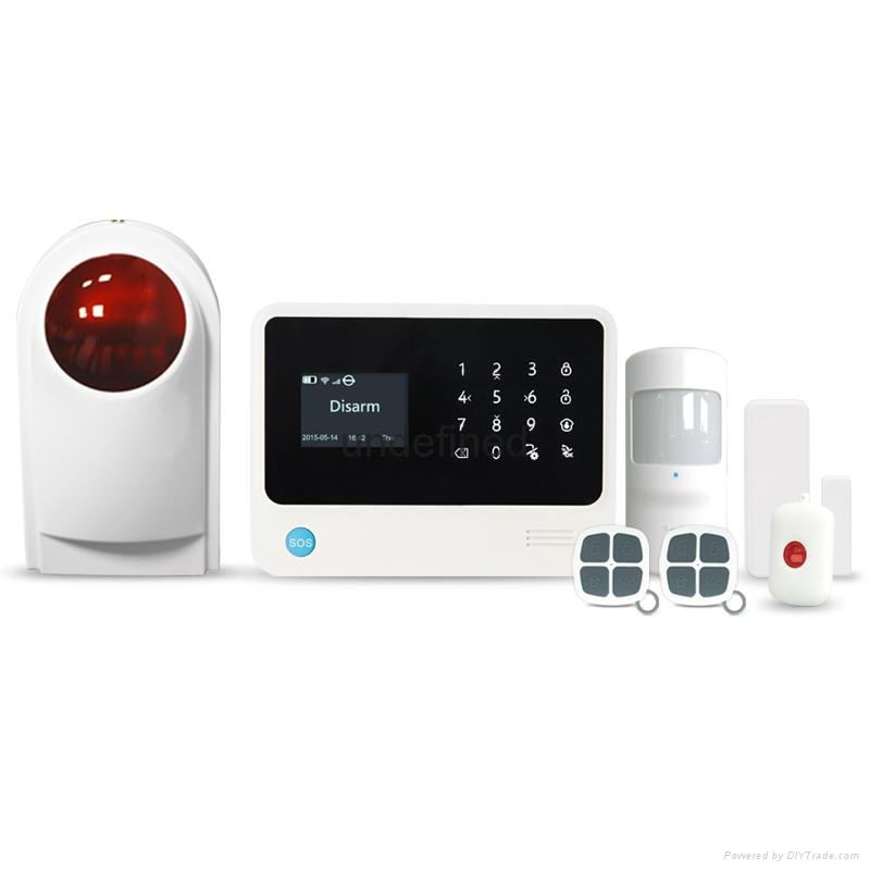 3g wifi gprs smart home alarm system work with 100 smart sockets - GS ...